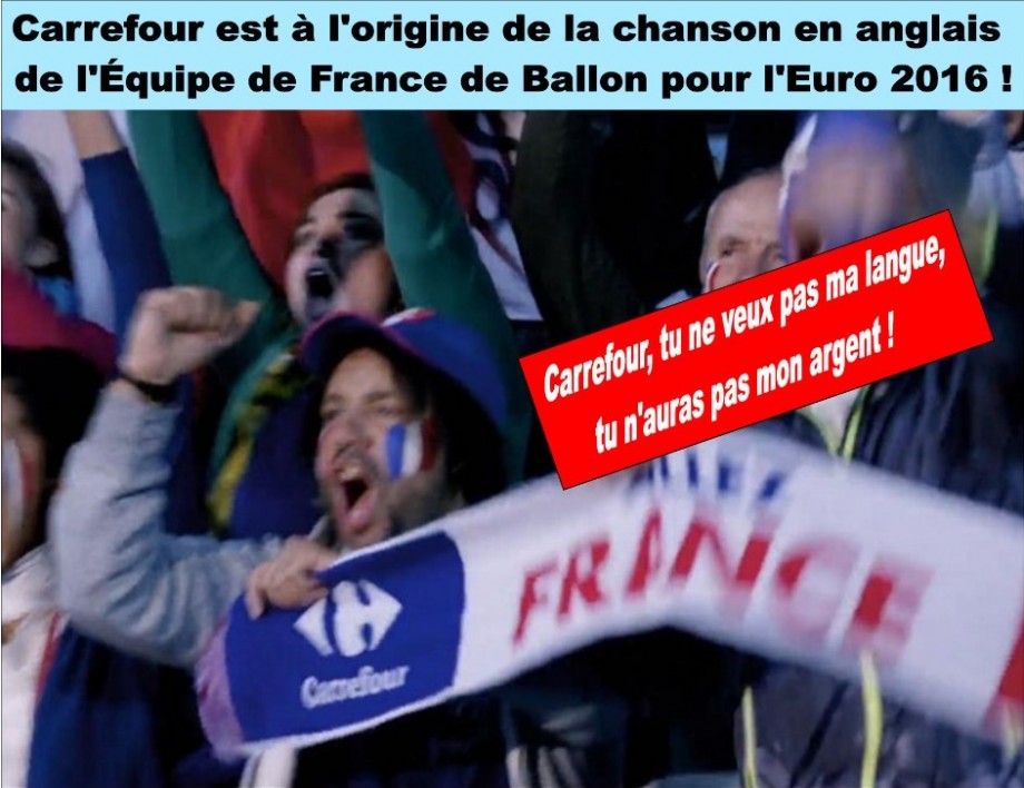 le larbinisme pro-anglais de nos commerciaux devient de plus en plus ...